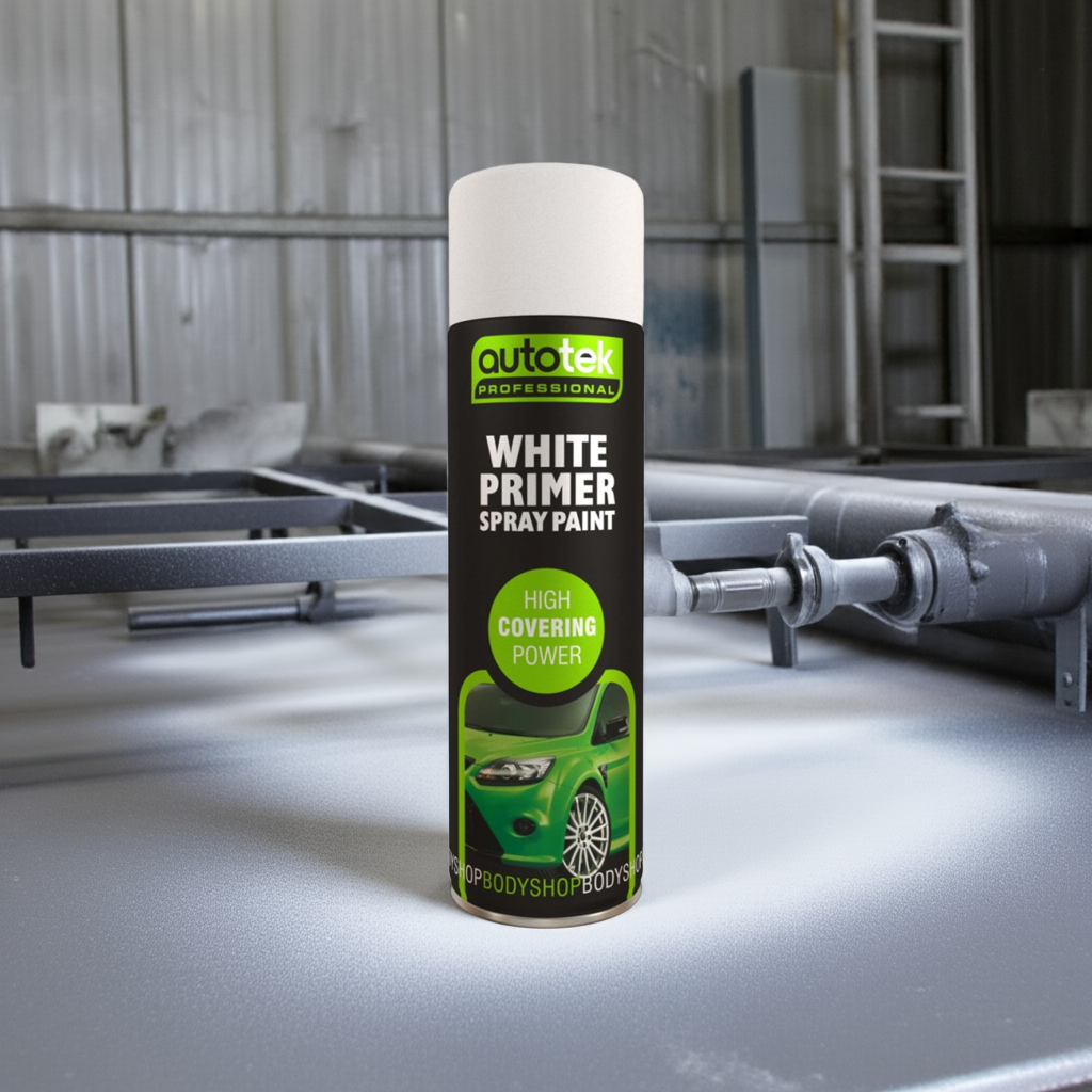 Autotek Professional white primer spray paint 500ml from Direct Car Parts